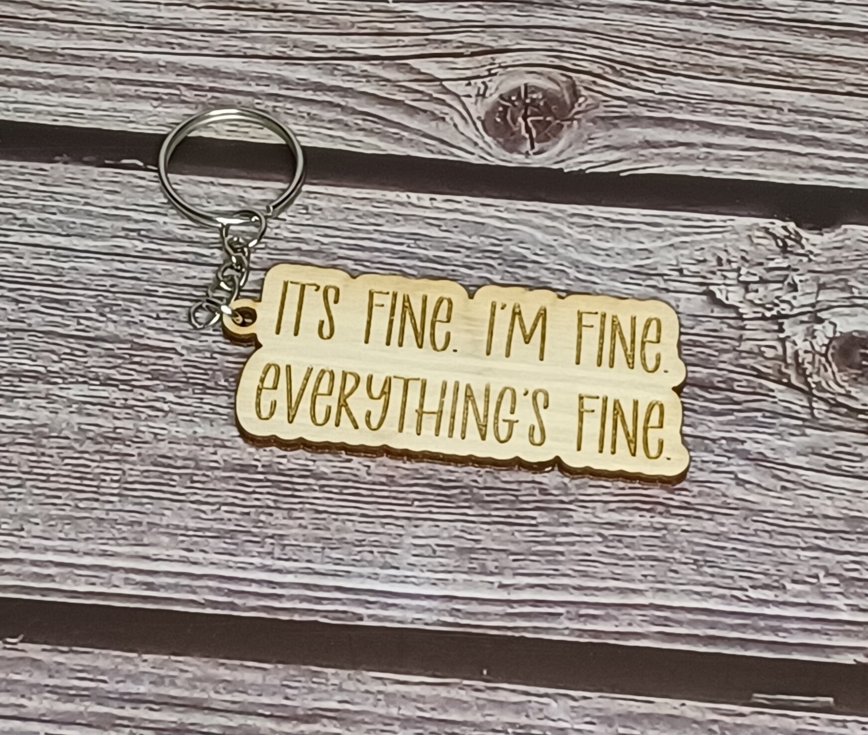 Sarcastic Laser Engraved Key rings/chains set of 2 or set of | Etsy