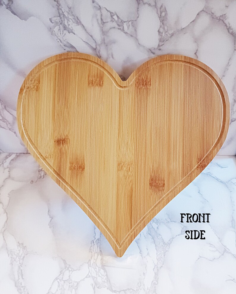 Personalized Heart Shaped Cutting Board Handwritten Recipe | Etsy