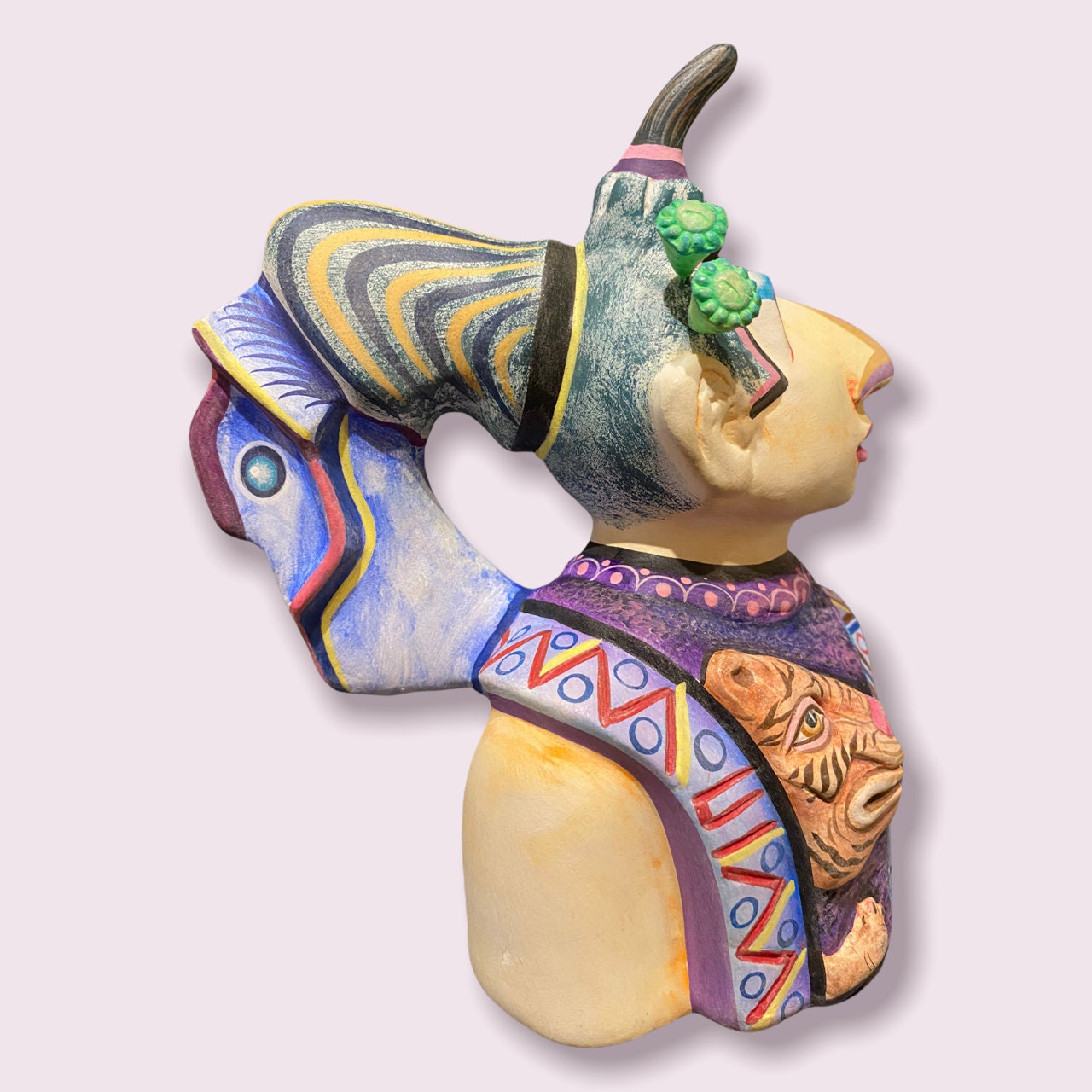 Alexander Flores: Mayan Pottery Sculpture Artist-signed & - Etsy