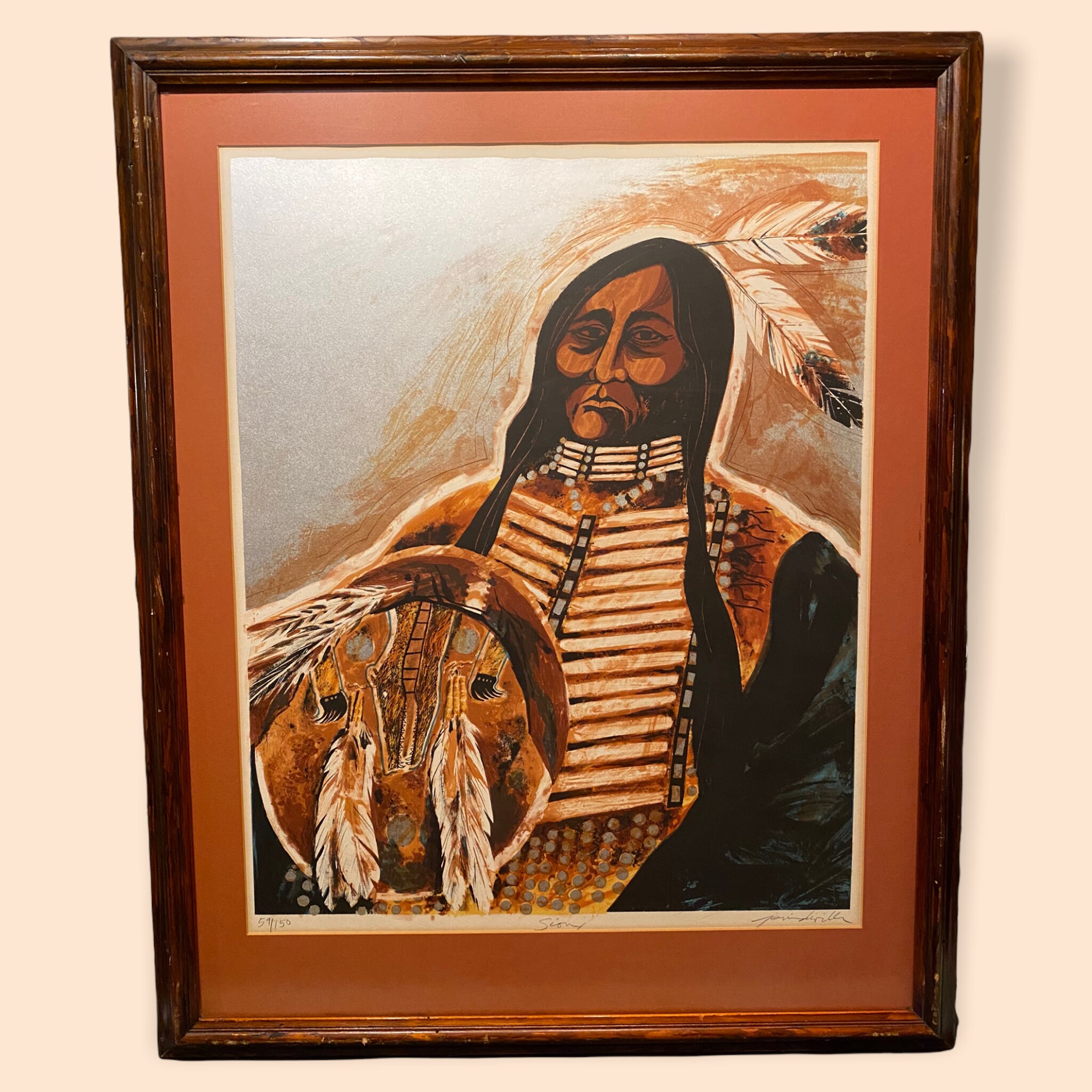 Jim Prindiville: sioux Watercolor Print, Signed/numbered 59 of 150 - Etsy