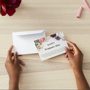 Express Your Love With a Personalized Women's Day Card - Colorful ...