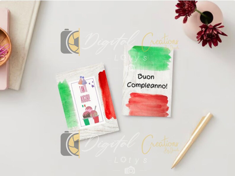 Cartolina Di Buon Compleanno|happy Birthday Greetings Card in Italian ...