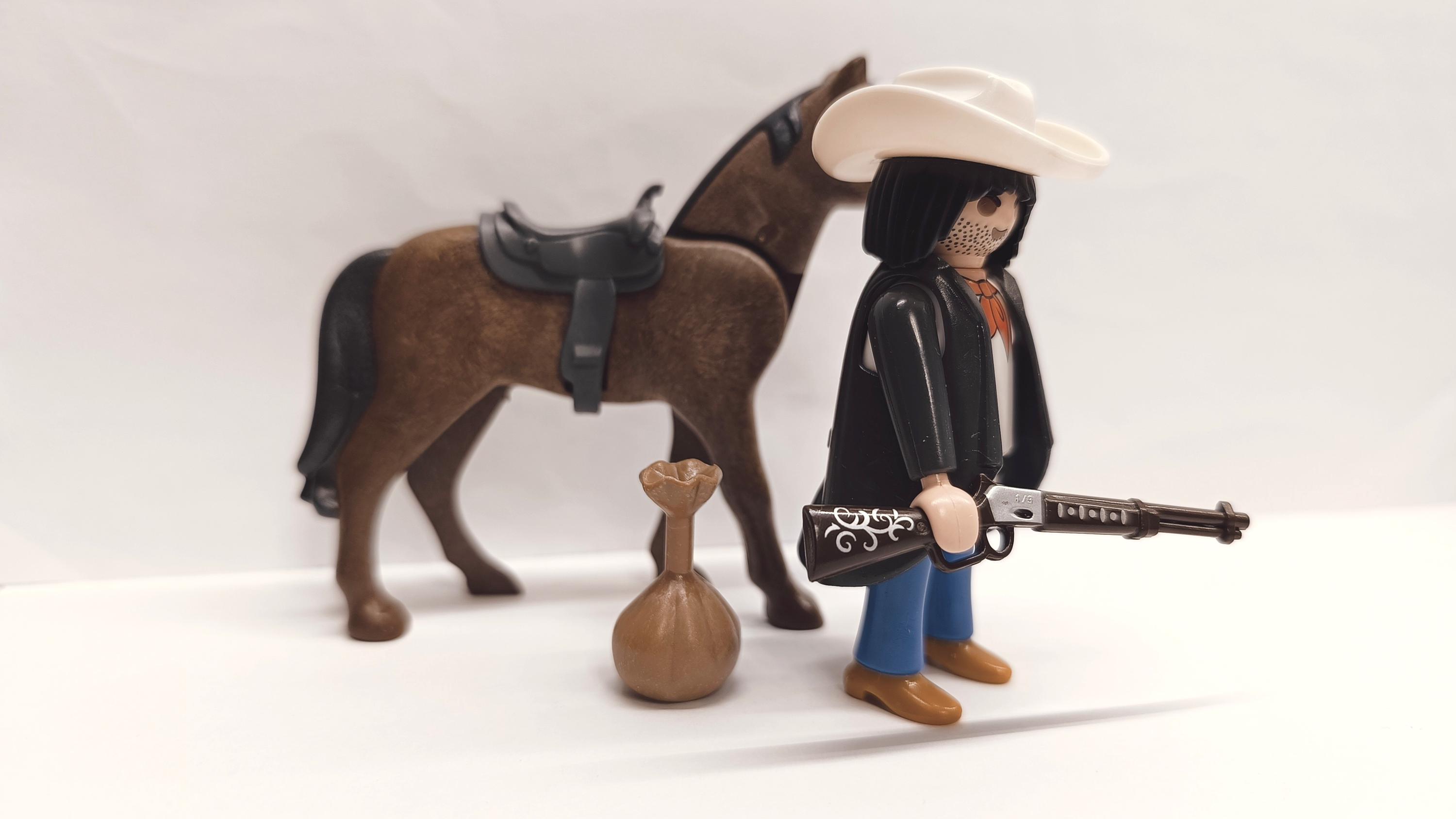 Playmobil Custom Western Figure With Horse #2 - Rare Top!! - Etsy