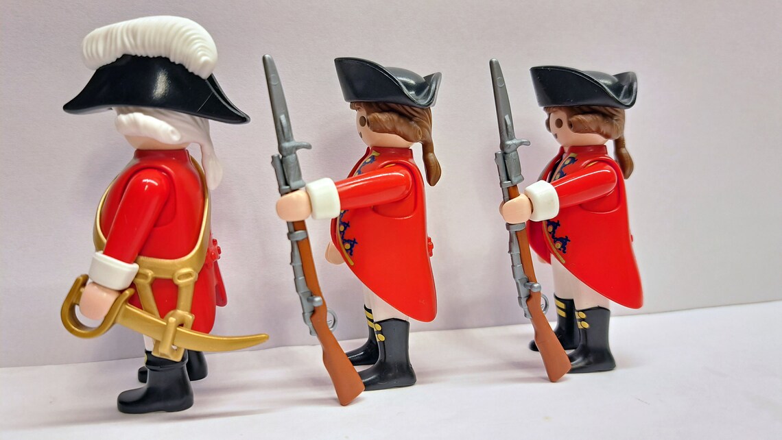 3x Playmobil Custom British Soldiers Redcoat RAR TOP - Etsy