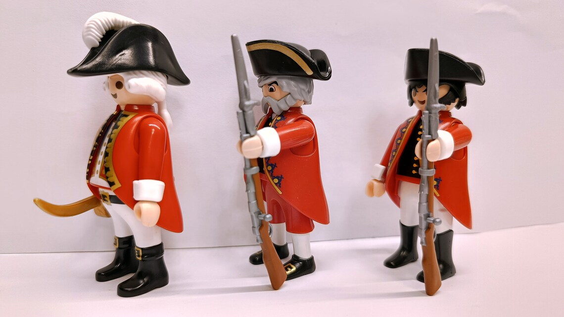 3x Playmobil Custom British Soldiers Redcoat #1 - RAR TOP - Etsy