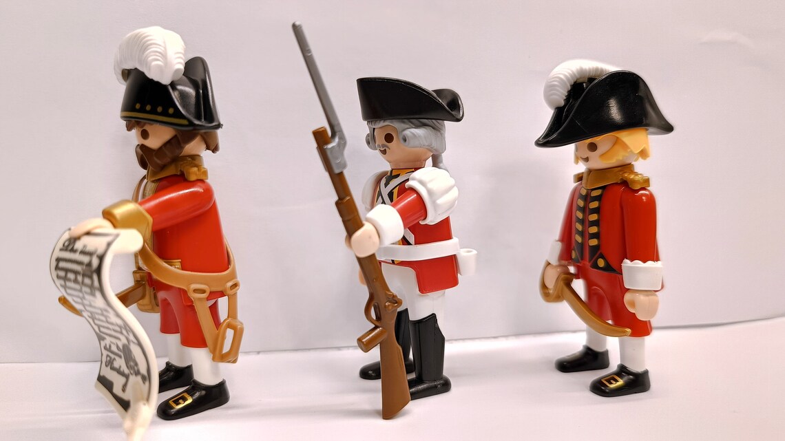 3x Playmobil Custom British Soldiers Redcoat #3 - RAR TOP - Etsy