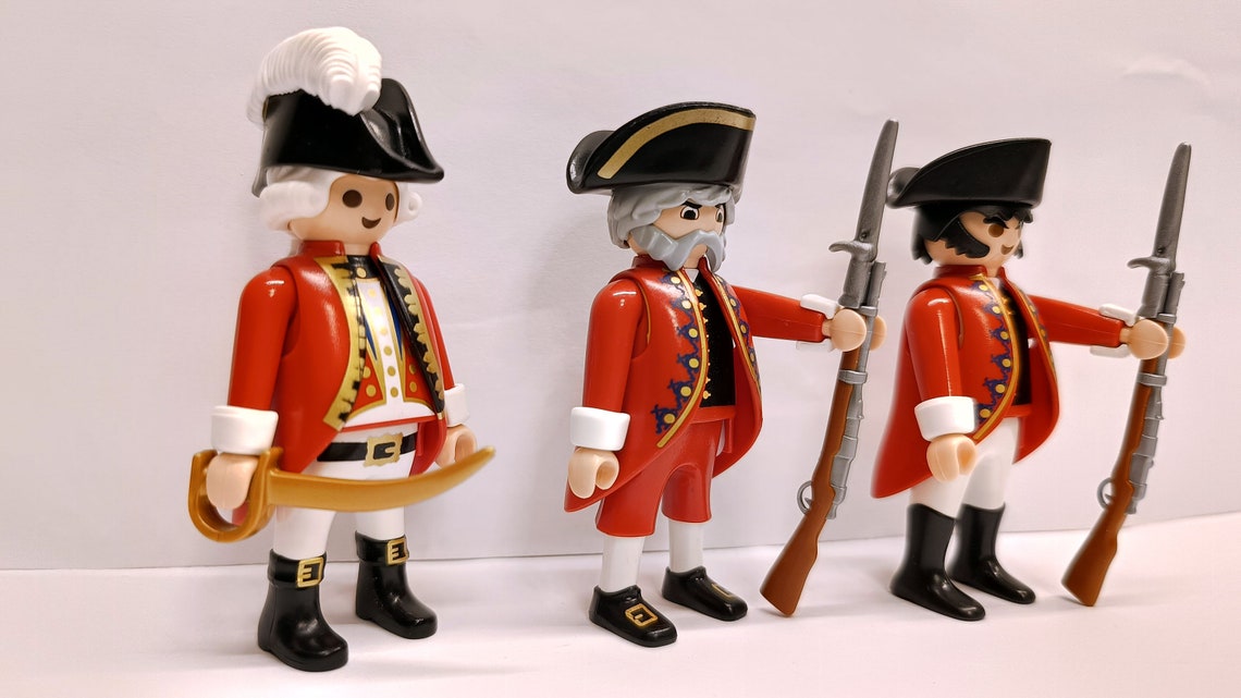 3x Playmobil Custom British Soldiers Redcoat #1 - RAR TOP - Etsy
