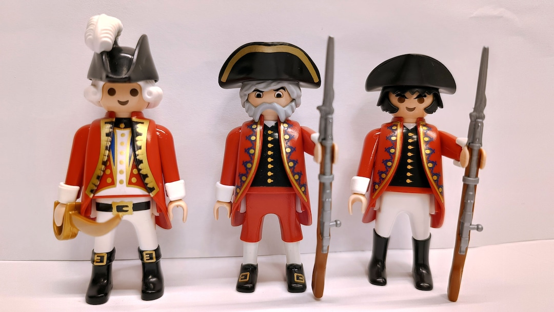 3x Playmobil Custom British Soldiers Redcoat #1 - RAR TOP - Etsy