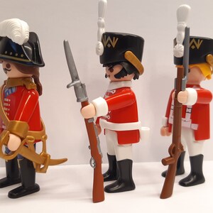 3x Playmobil Custom British Soldiers Redcoat RAR TOP - Etsy