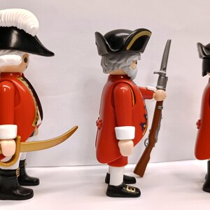 3x Playmobil Custom British Soldiers Redcoat #1 - RAR TOP - Etsy