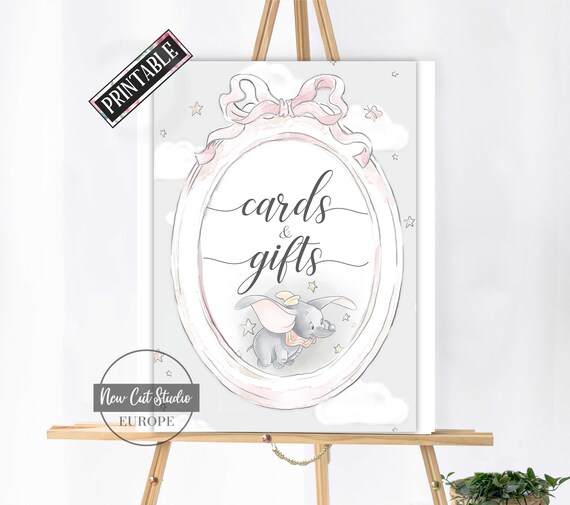 Dumbo Birthday Decor Gifts and Cards Poster Printable - Etsy