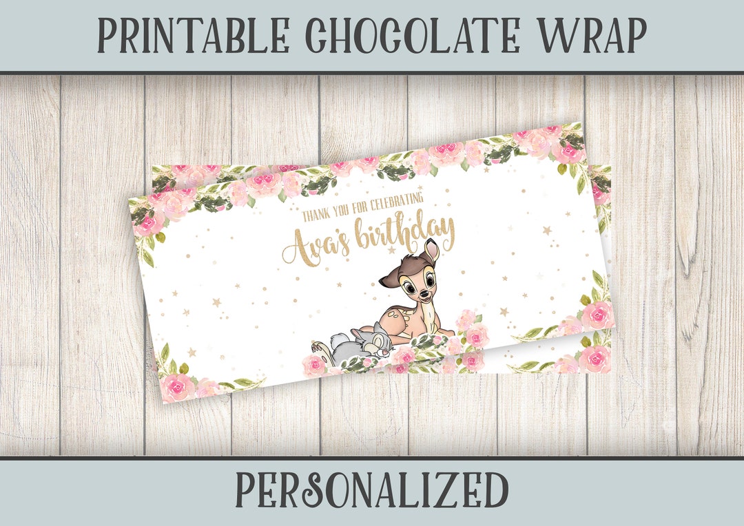 Bambi Birthday Bambi Chocolate Wrapper First Birthday Etsy Australia bambi-birthday-bambi-chocolate-wrapper-first-birthday-etsy-australia