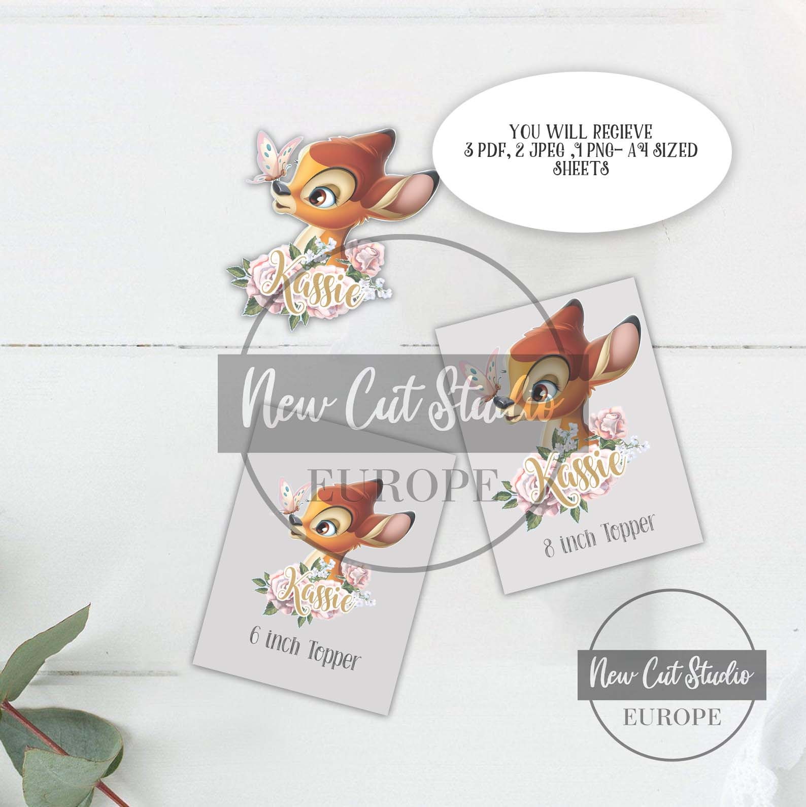 Bambi Birthday Bambi Topper Bambi Muffin Toppers First - Etsy Australia