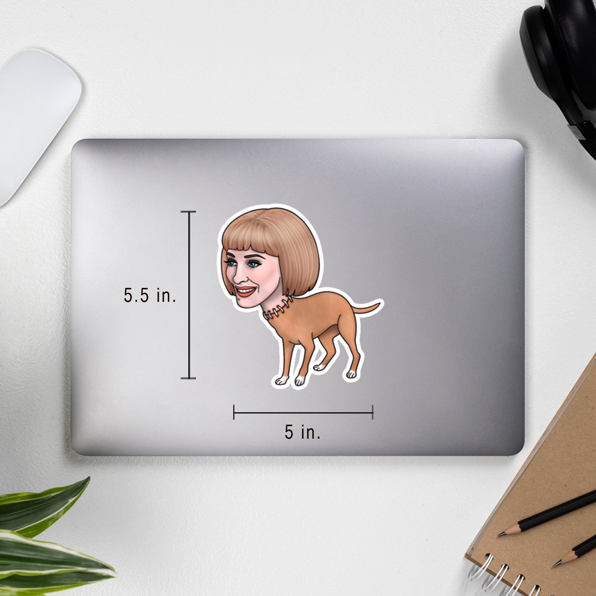 Mars Attacks Sticker, Weird Unique Spooky Funny Small Novelty Halloween ...