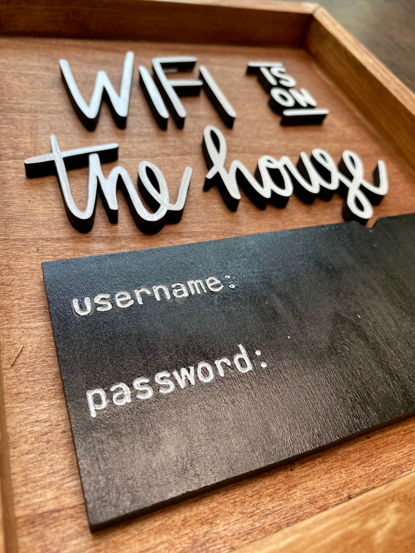 Custom WIFI Sign WIFI is on the House - Etsy