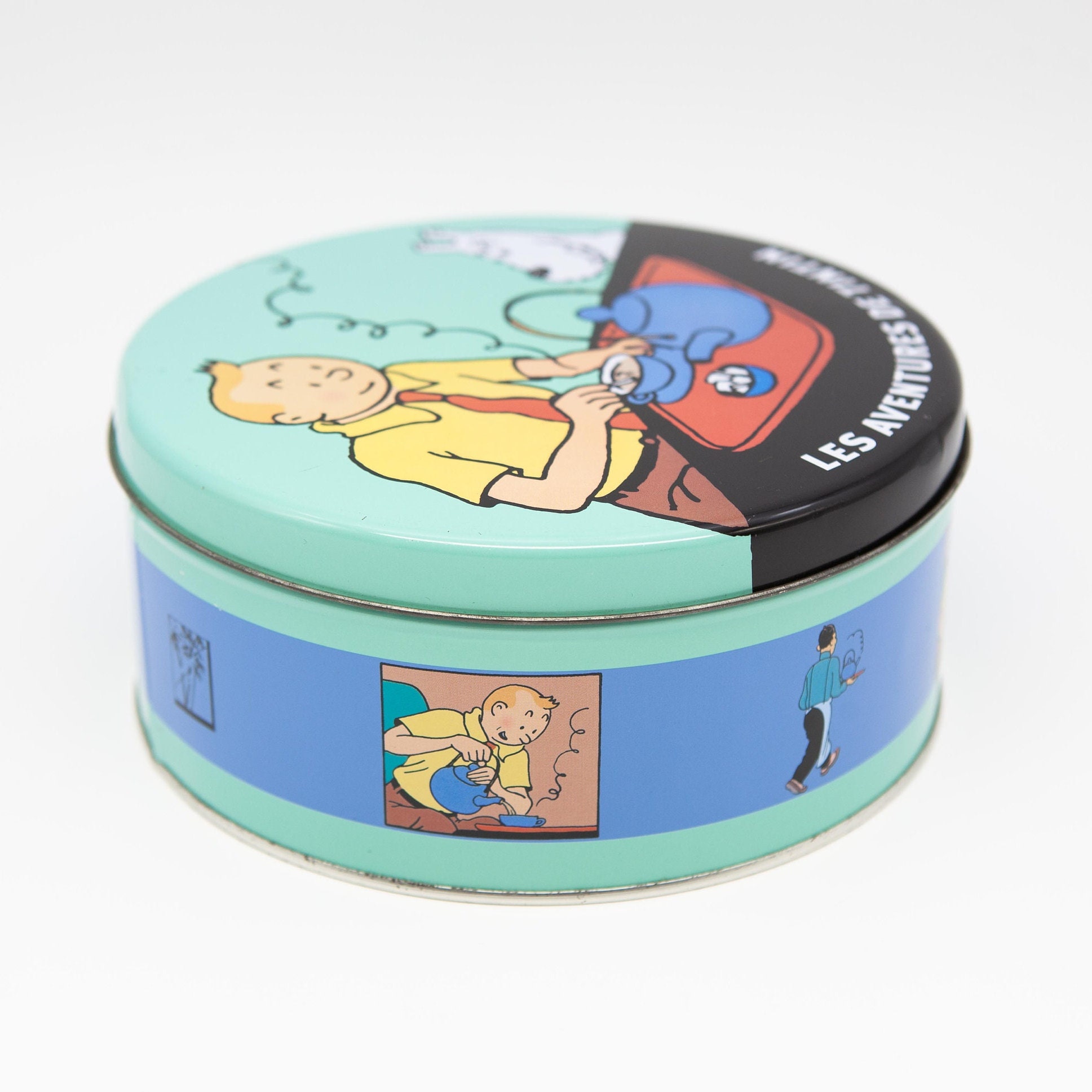 Rare Box of Tintin With Milou and a Cup of Coffee Drawn by Hergé ...