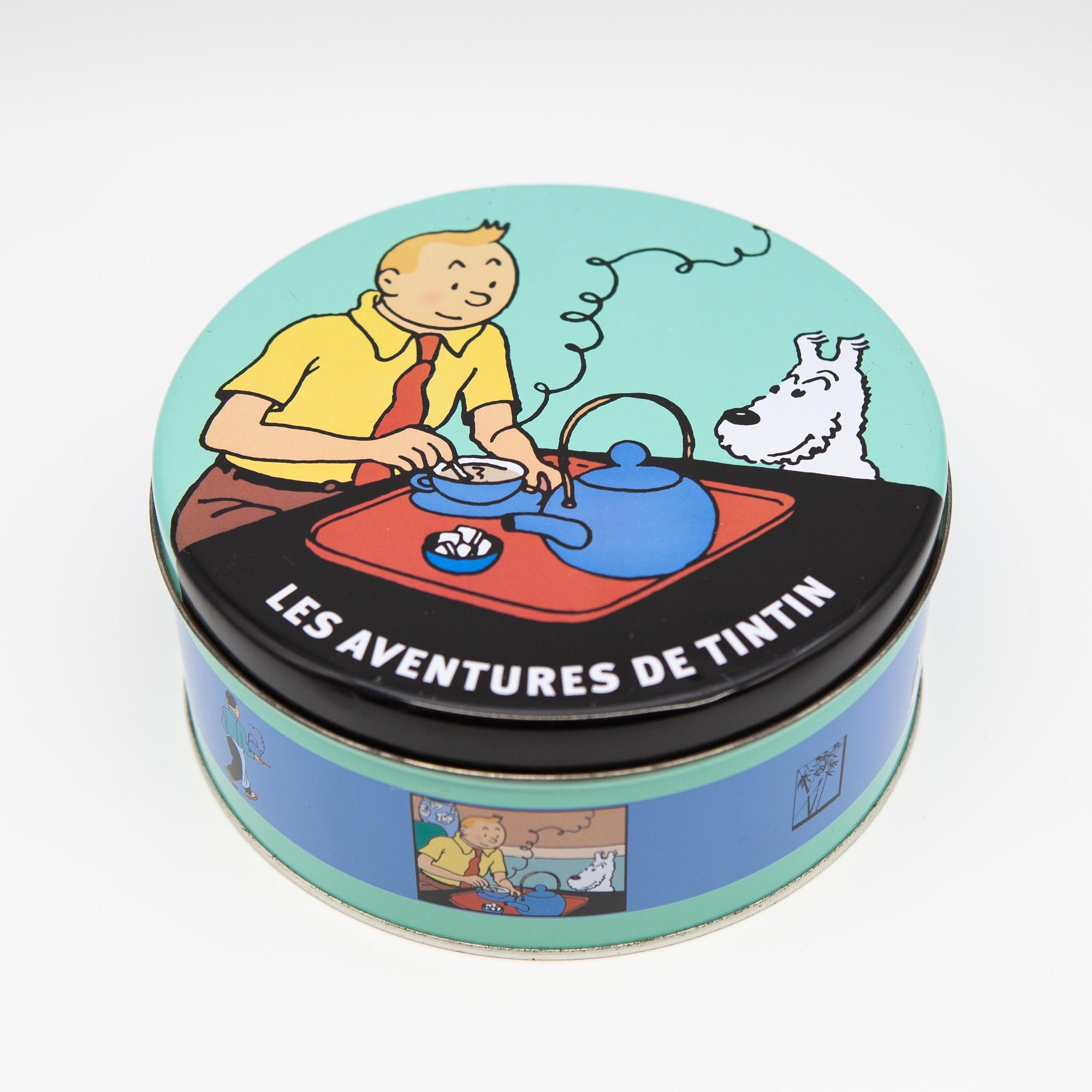 Rare Box of Tintin With Milou and a Cup of Coffee Drawn by Hergé ...