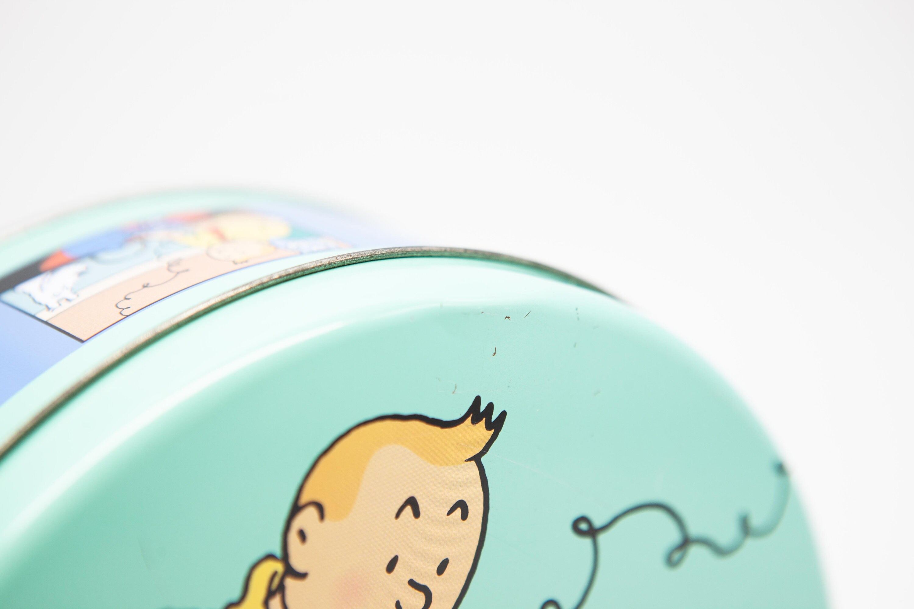 Rare Box of Tintin With Milou and a Cup of Coffee Drawn by Hergé ...