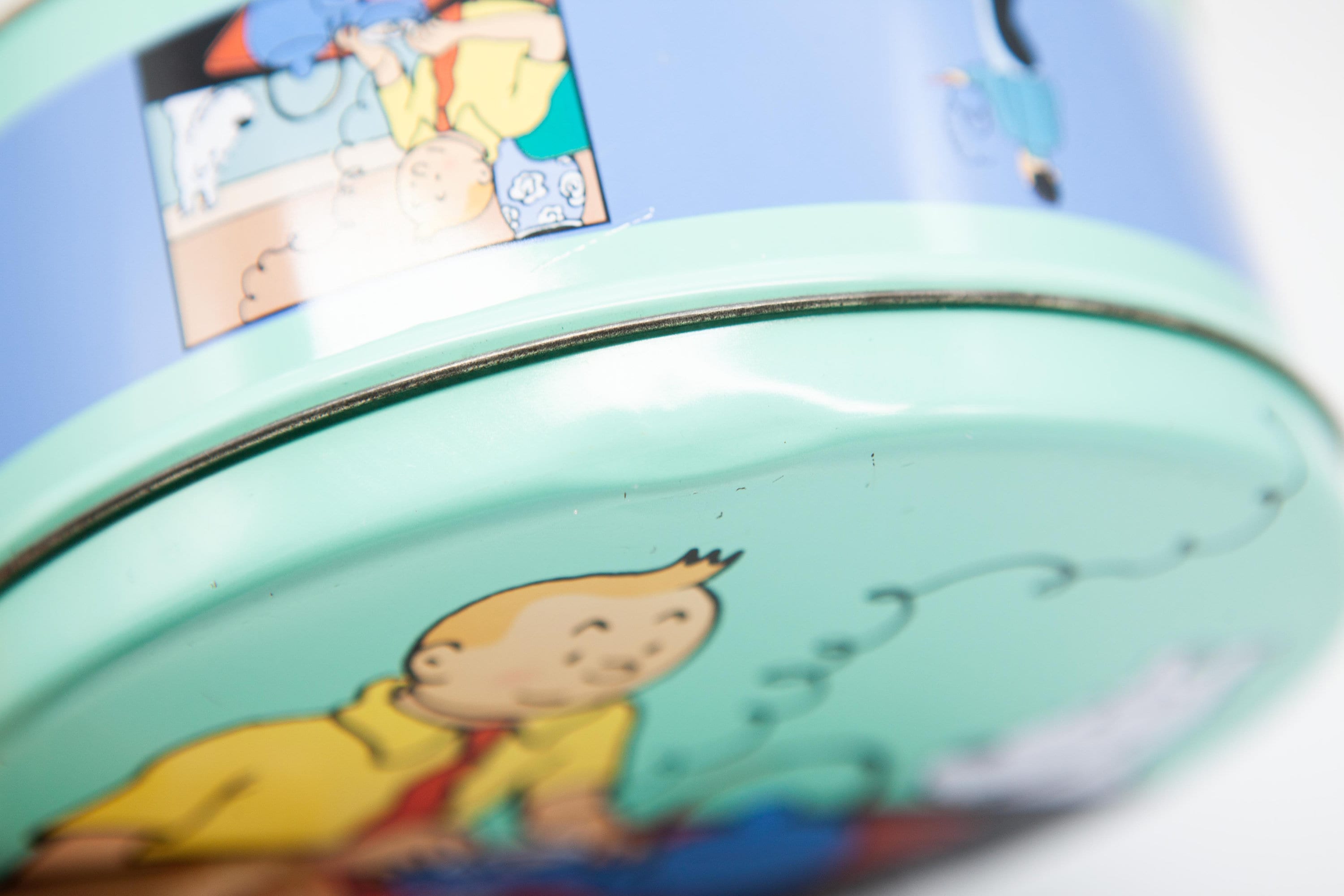 Rare Box of Tintin With Milou and a Cup of Coffee Drawn by Hergé ...