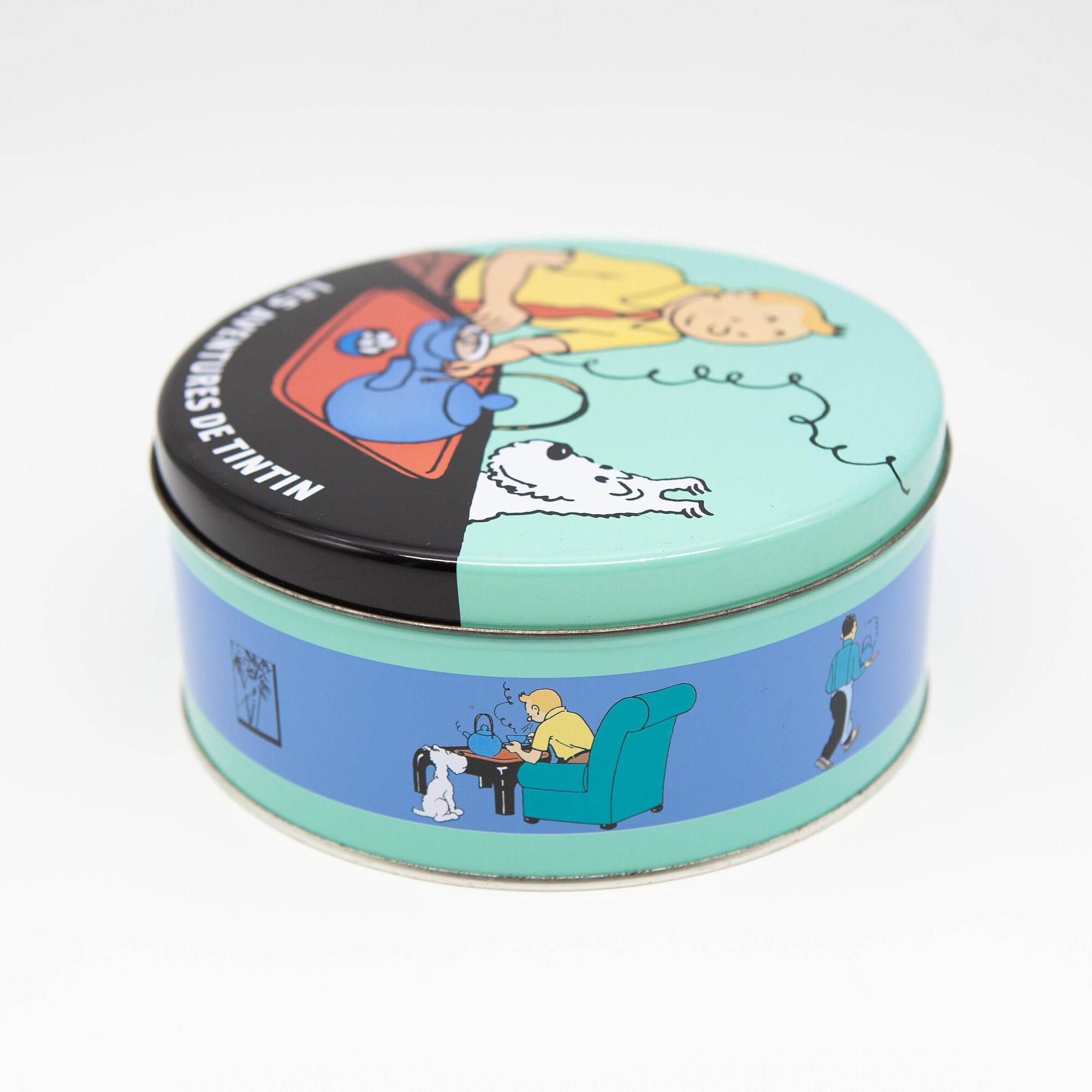 Rare Box of Tintin With Milou and a Cup of Coffee Drawn by Hergé ...