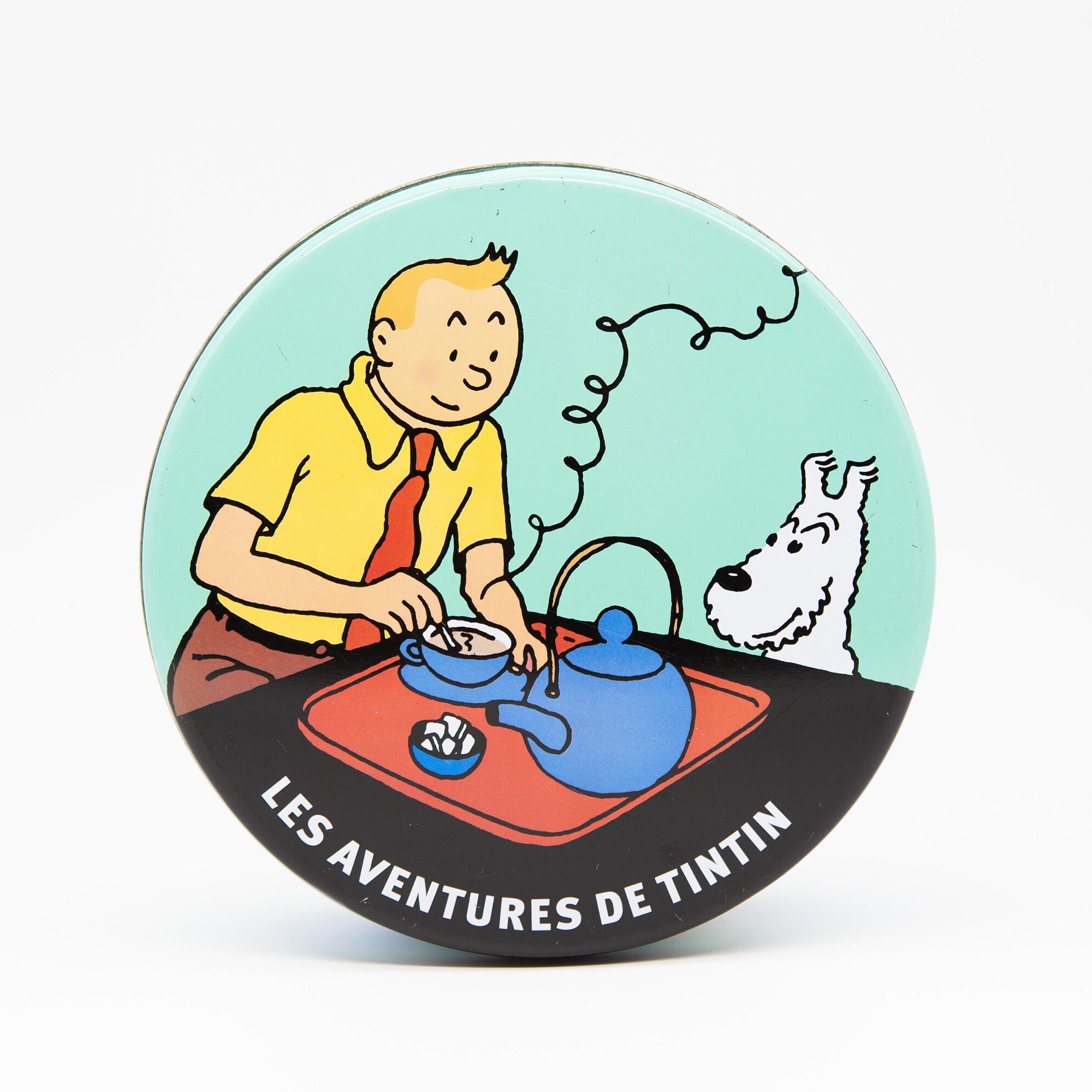 Rare Box of Tintin With Milou and a Cup of Coffee Drawn by Hergé ...