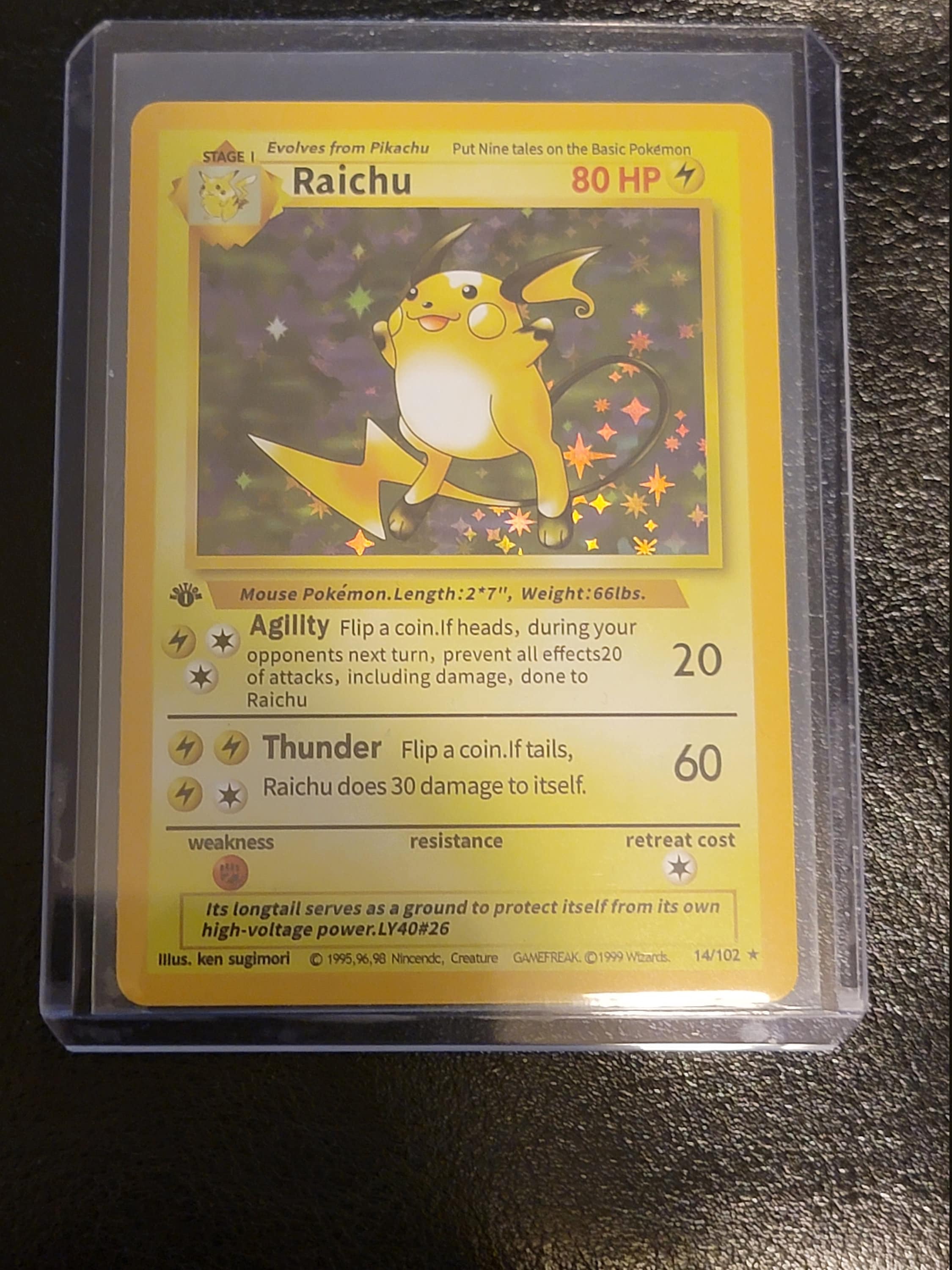 Original Raichu Card