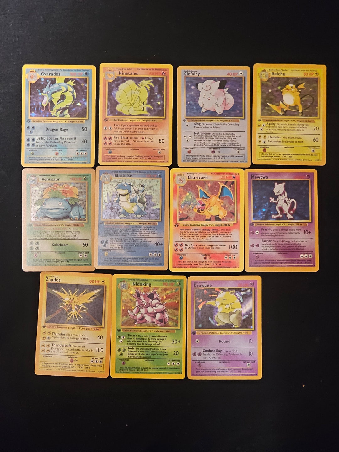 High Quality 1st Edition Holographic 11 Eleven Custom Handmade Pokemon ...