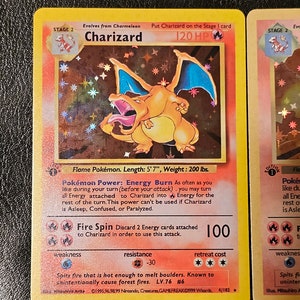 Two First Edition Charizard and Shadowless High Quality Custom Handmade ...
