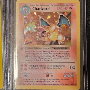 Two First Edition Charizard and Shadowless High Quality Custom Handmade ...