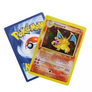 High Quality 1st Edition Holographic Charizard Custom Handmade Card ...