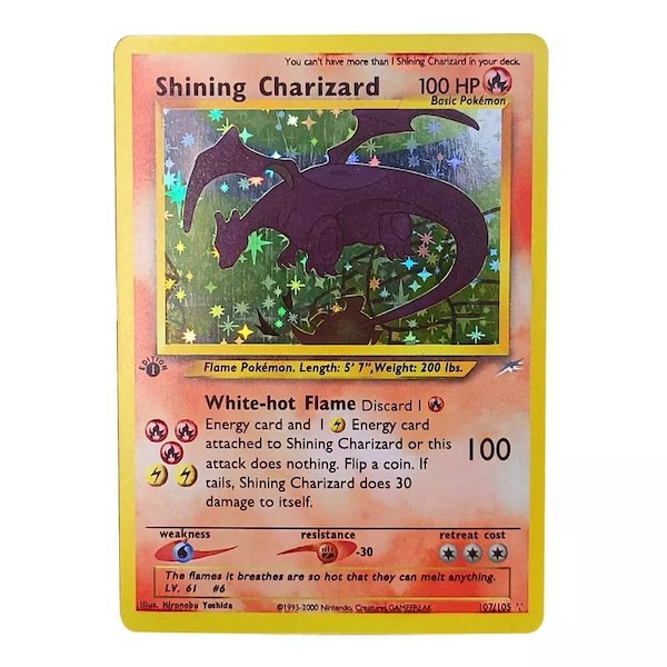Fake Charizard 1st Edition Card - Etsy