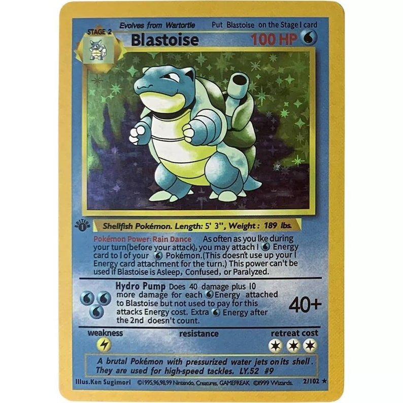1st Edition Holographic Charizard Venusaur Blastoise With 3 - Etsy