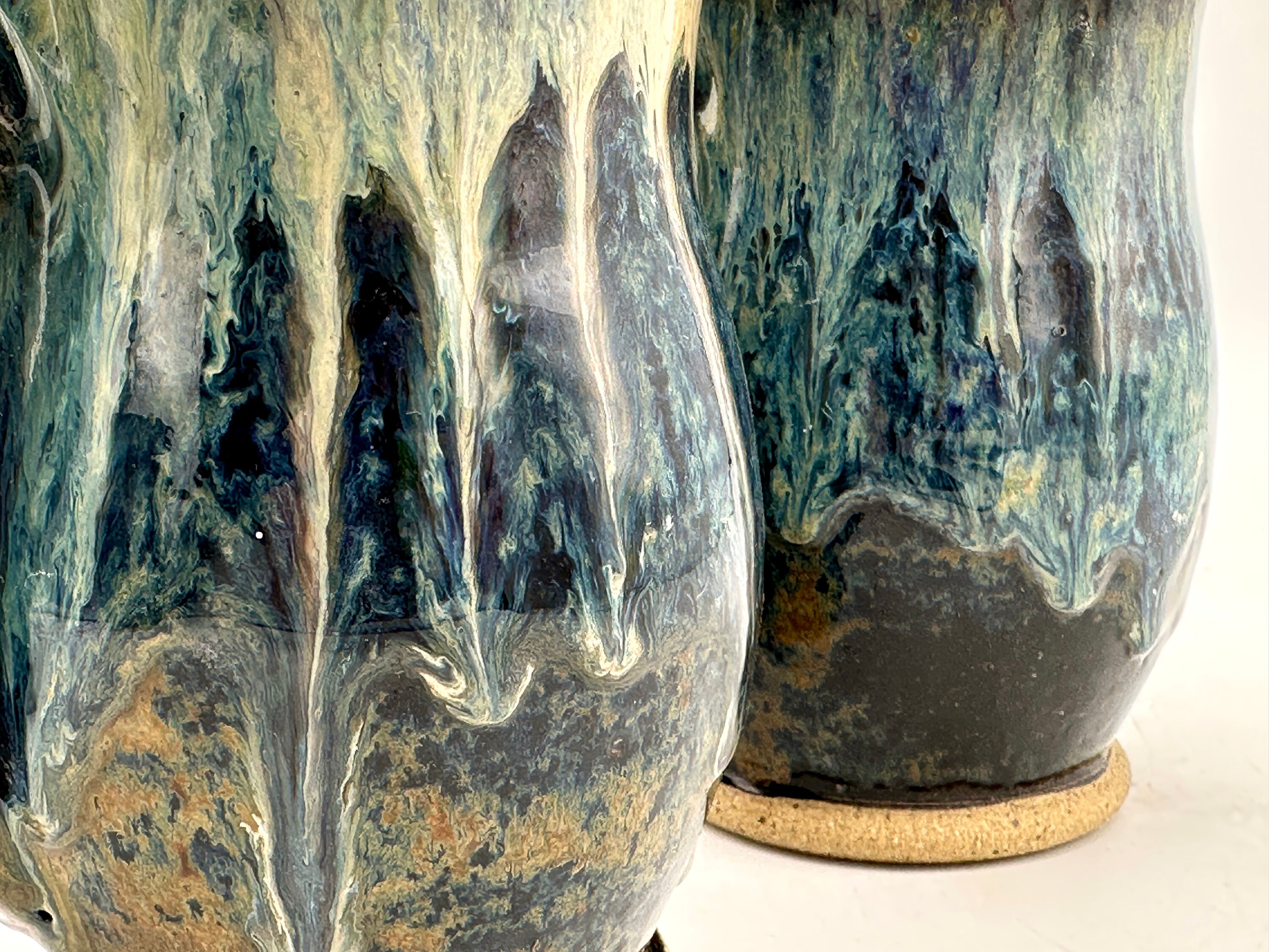 Set of 4 Wheel Thrown Shooting Stars Pottery Mugs - Etsy