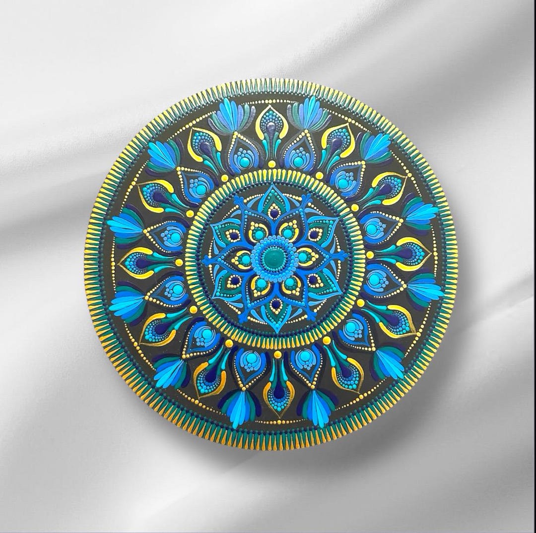Mandala Dot Art Painting, Handmade Mandala Painting, Unique Gifts ...