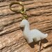 Super Cute Dinosaur Keychain, Brachiosaurus, White and Super Sparkly - Etsy