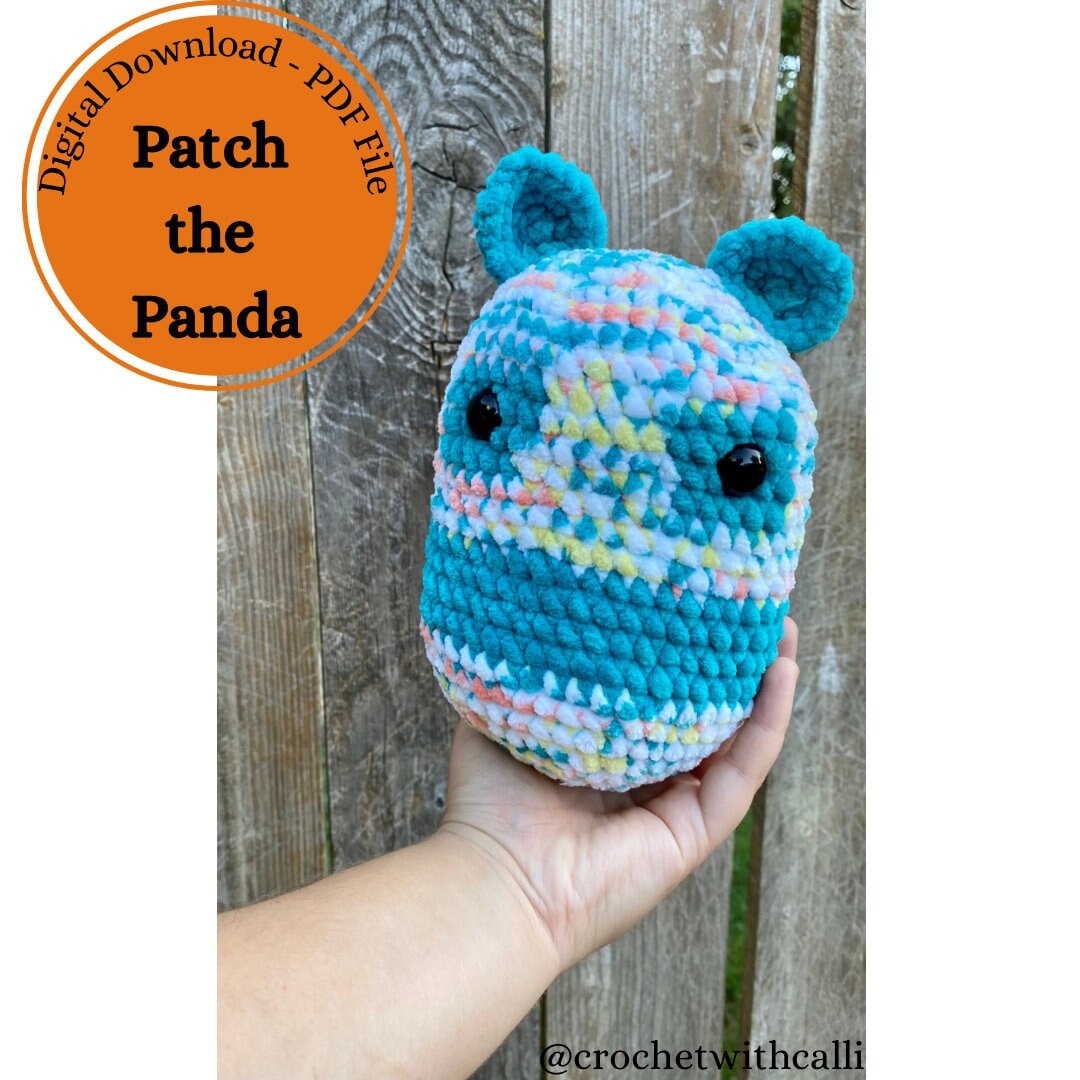 Patch the Panda Crochet Pattern: A Low Sew Amigurumi Bear (PDF Pattern ...