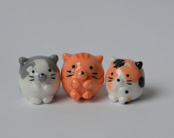 Polymer Clay Cat | Etsy
