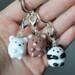 Skeptical Bear Polymer Clay Keychain Brown/white/panda - Etsy