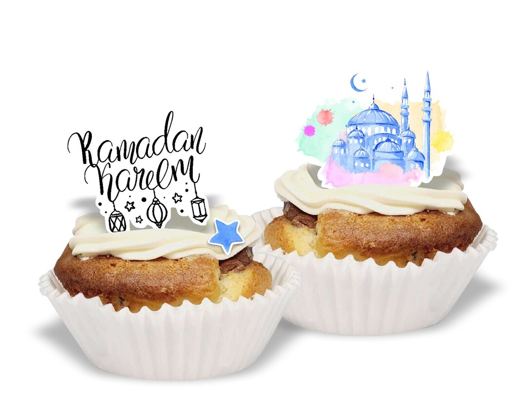 Muffin Topper Cupcake Special Shape 29 Pieces Cut Ramadan Sugar ...