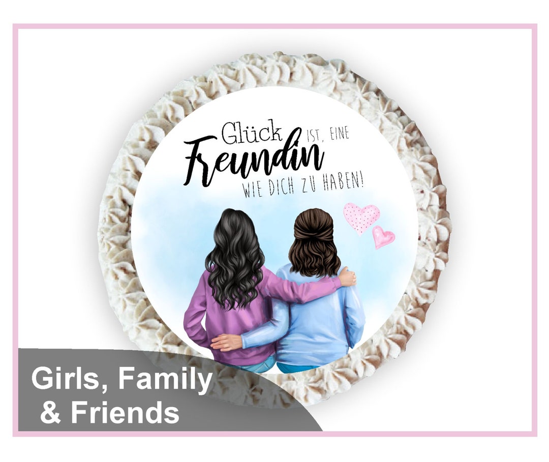 Cake Topper Happiness is Having a Friend Like You Cake Decoration ...