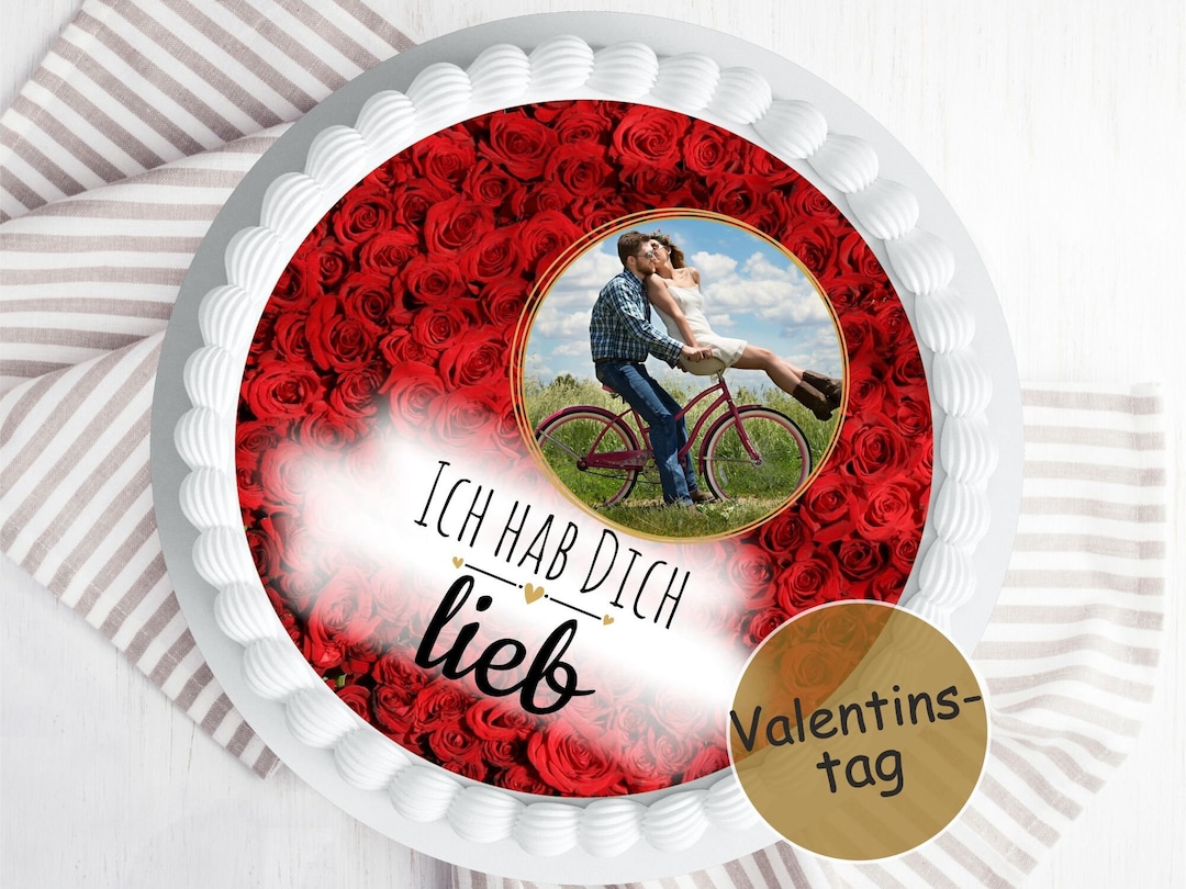Photocake Valentine's Day Cake Topper Cake Topper Gift Wife Girlfriend ...