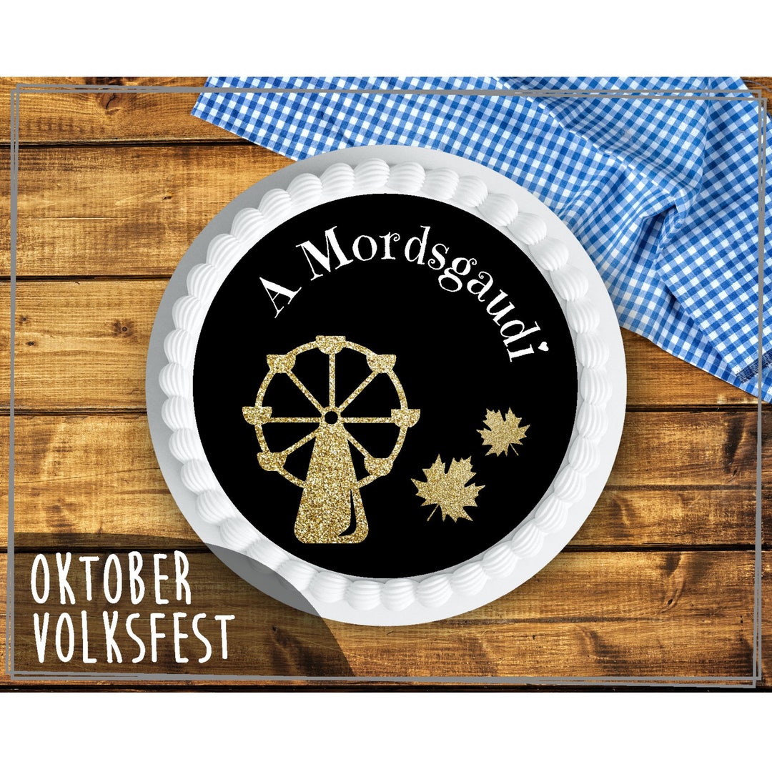 Cake Topper Cake Topper October Folk Festival Party Man Woman - Etsy