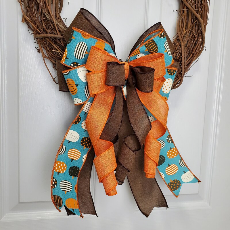Fall Wreath Bow - Etsy