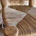 Handwoven Raffia Chair, Wood and Natural Rope Dining Stool, ARABASTTA ...
