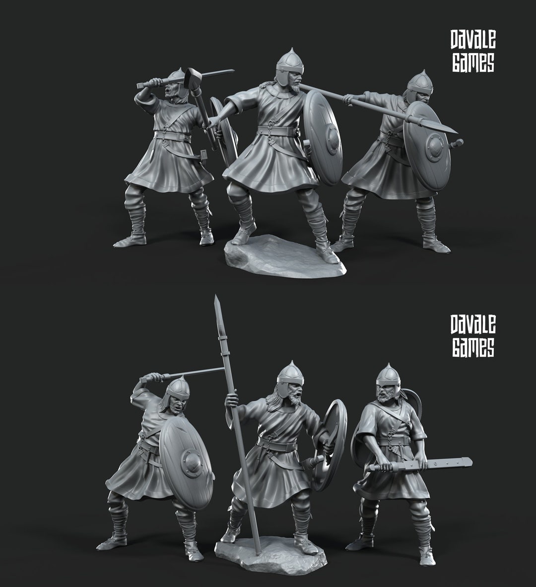Visigoth Soldiers | 6 Miniatures | Davale Games - Etsy
