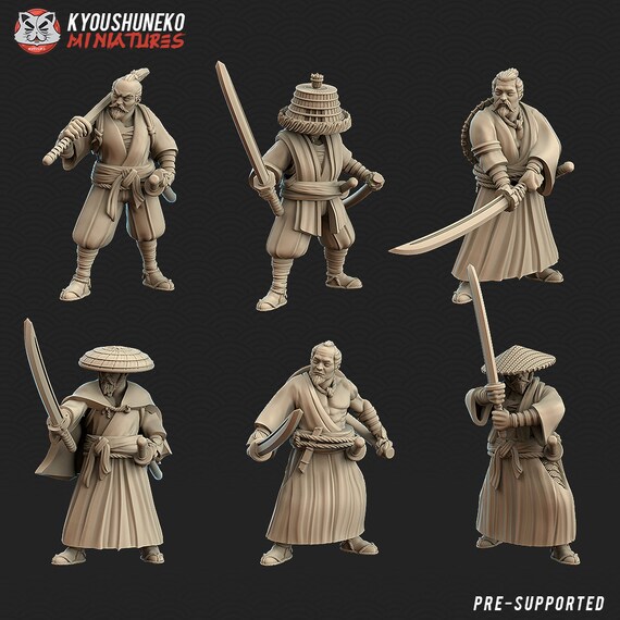 6 Ronin Miniatures Set - Etsy