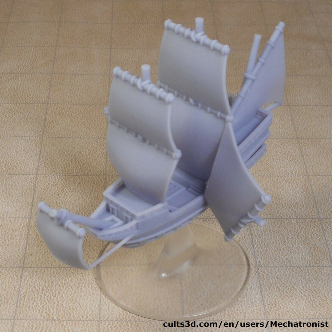 Sailing Ship Miniatures 1/489 Flying Fantasy Galleon | 1 Miniature - Etsy