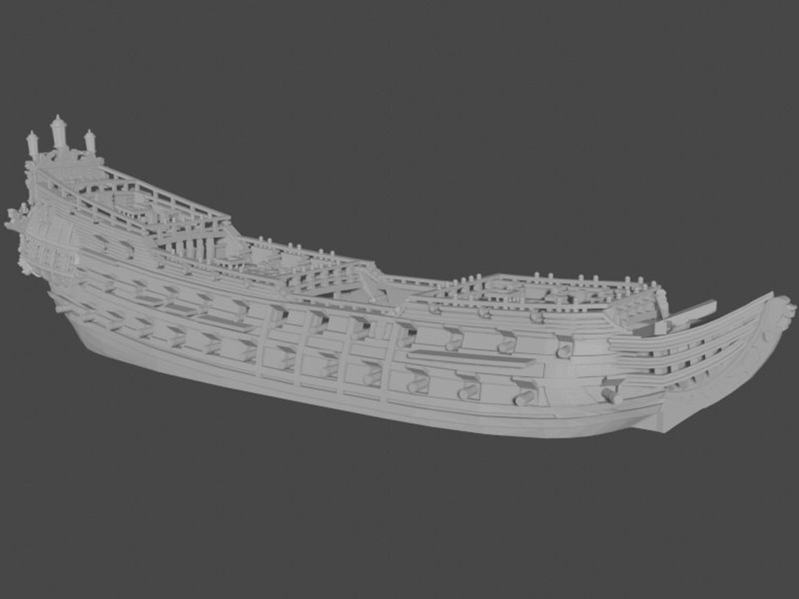 17th Century Dutch Fleet | 7 Ships | Scales 1/600 Through 1/1200 ...