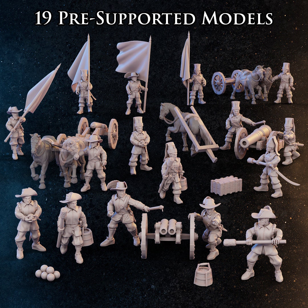 Spanish Tercio Pike & Shot Artillery | 26 Miniatures - Etsy