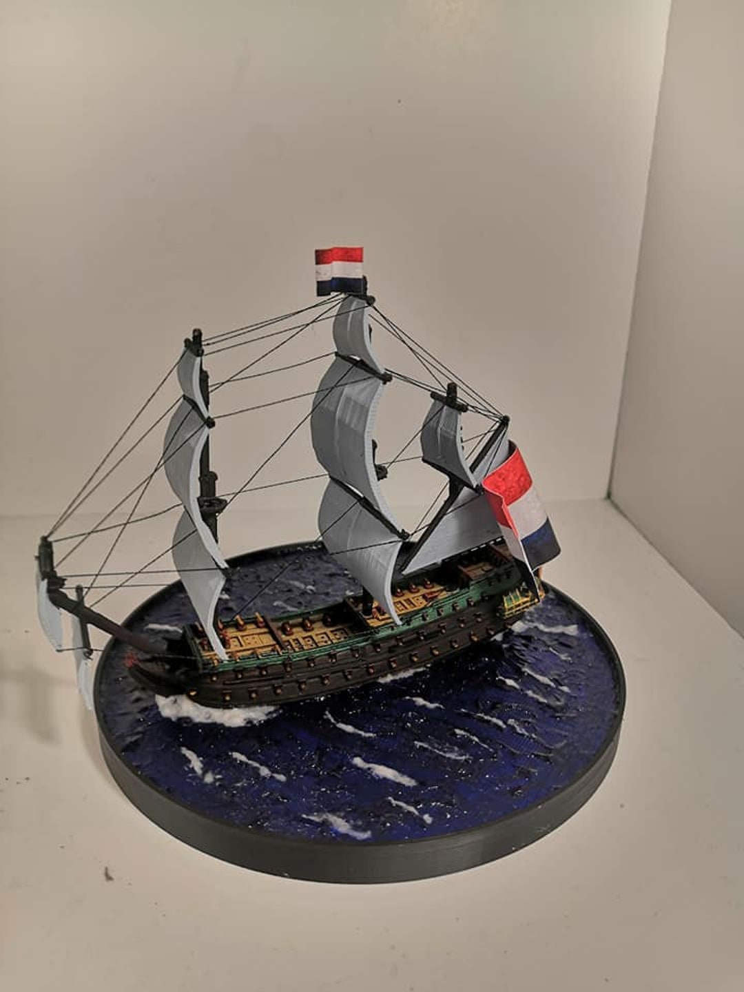 Large 7 Inch 17th Century Dutch 80-gun Flagship "zeven Provincien ...